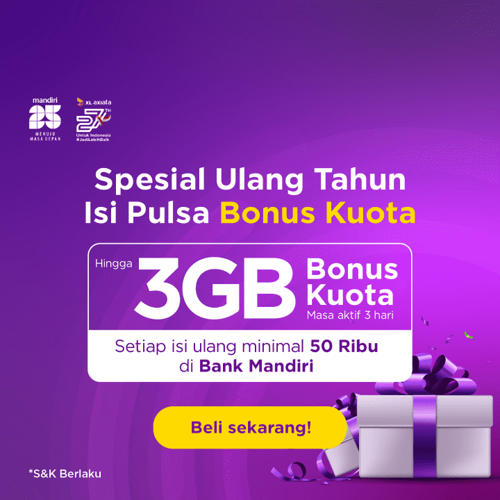 Promo Paket Data Paling Hemat - AXIS